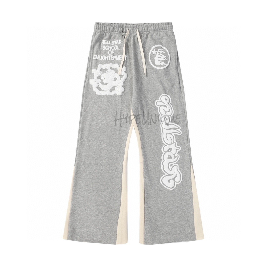 Hellstar Grey Flare Sweatpants Grey - HypeUnique Reps